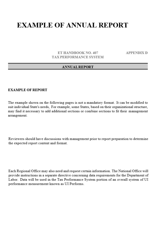 Annual Report Example → Free Report Examples