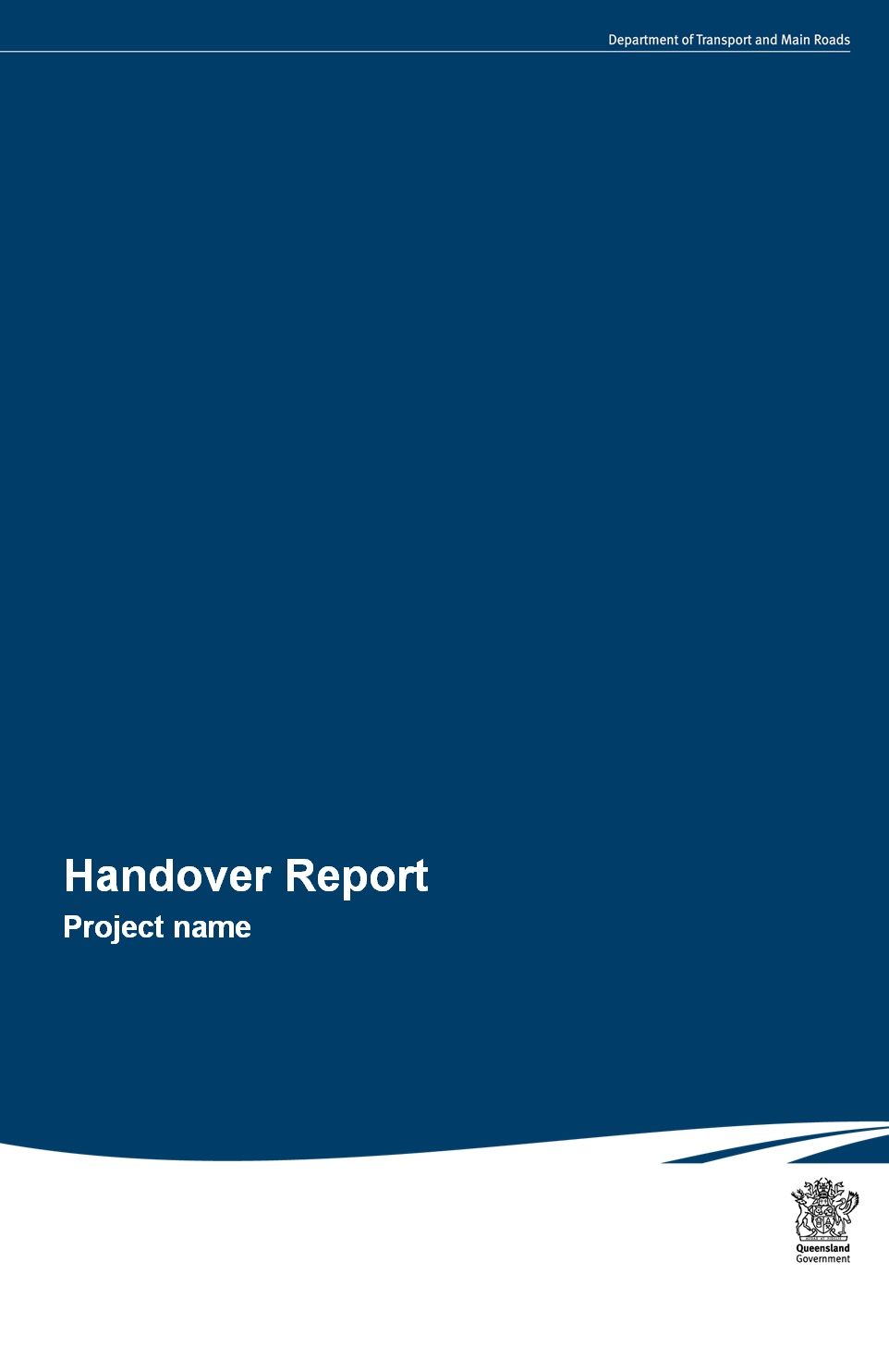 Handover Report Example | Free Report Examples