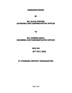 Handover-Report-Sample → Free Report Examples