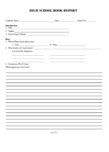 Book Report Example | Free Report Examples