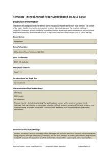 School-Annual-Report-Example → Free Report Examples