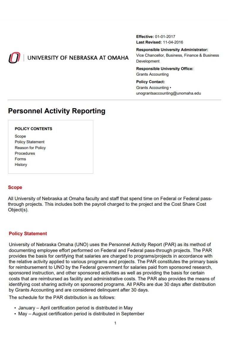 Staff Activity Report Example | Free Report Examples