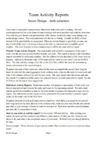 Staff Activity Report Example | Free Report Templates and Examples