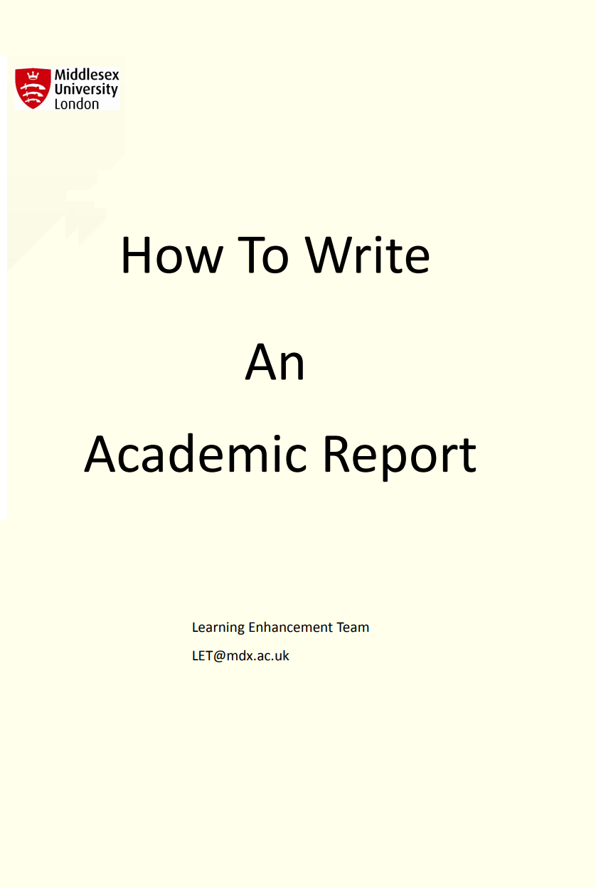 Academic Report Example → Free Report Examples Academic Report Example → Free Report Examples