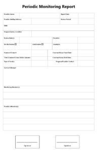 Periodic Monitoring Report Example → Free Report Examples