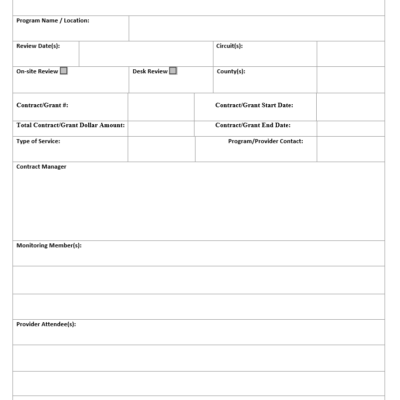Periodic Monitoring Report Writing Template → Free Report Examples