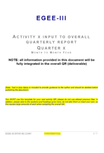 Quarterly Report Example → Free Report Examples