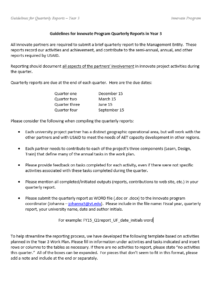 Quarterly Report Example → Free Report Examples