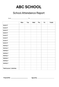 School Report Example | Free Report Examples