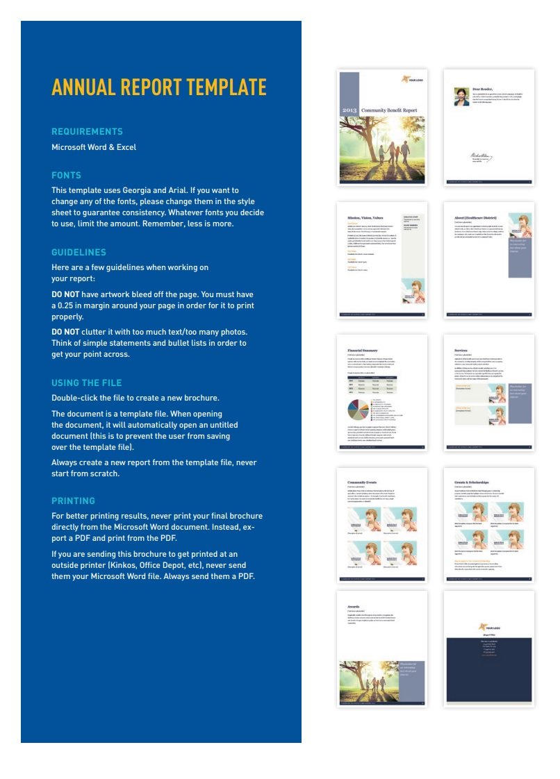 Yearly Report Template | Free Report Templates and Examples