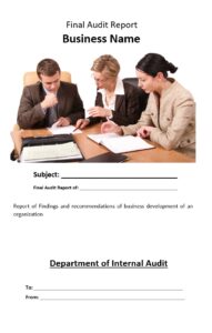 Final Report Example | Free Report Examples