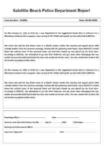 Final Report Example | Free Report Examples