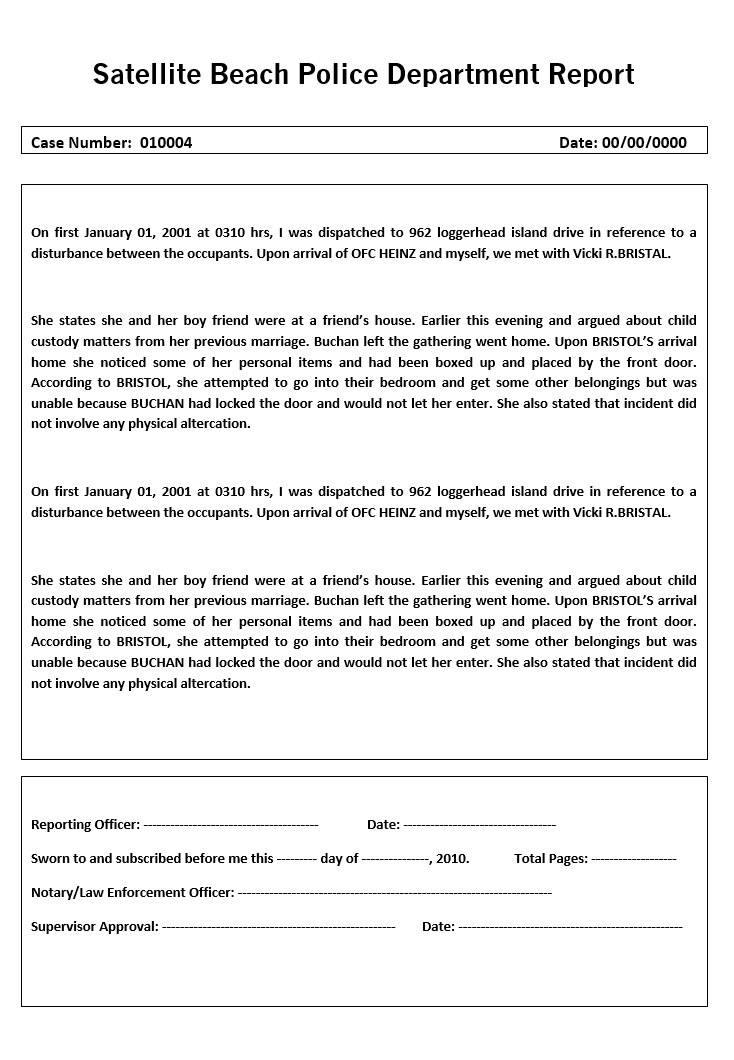 Final Report Example → Free Report Examples