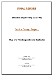 Final Report Example | Free Report Examples