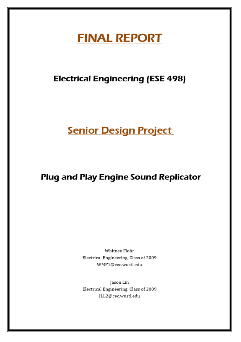 Final Report Example → Free Report Examples